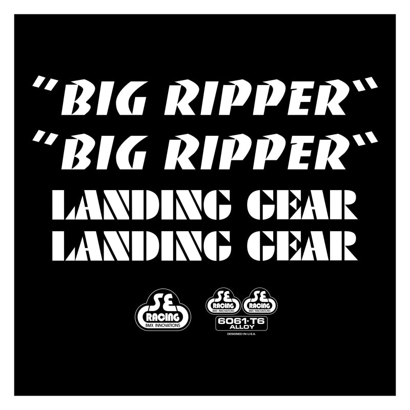 Se bikes Big Ripper Decal Set Big Ripper White – The Bike Hub