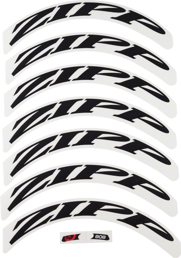 Zipp Decal Set - Disc / 808 Matte Black Logo Complete for One Wheel ...